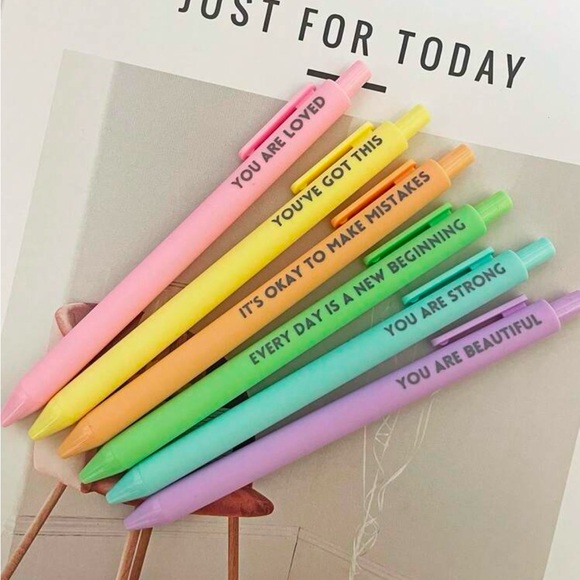 Party Supplies | Inspirational Pastel Pen Set 6pc | Poshmark